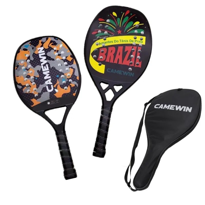 Carbon Fiber Padel Brasil Beach Tennis Rackets Paddle Soft EVA Face ...