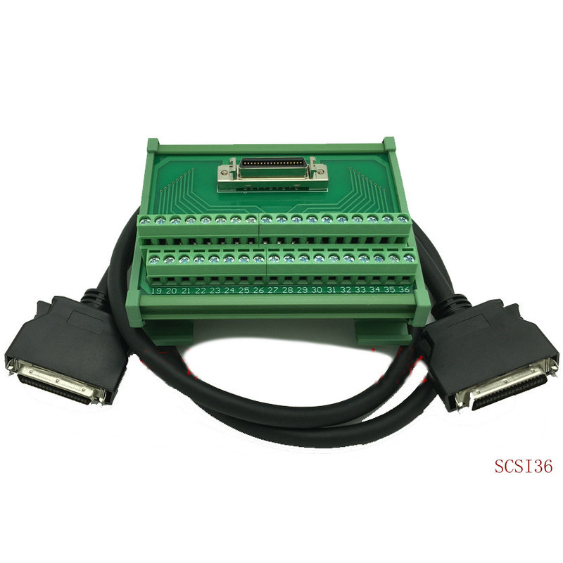 SCSI 36 Pin Servo Connectors Terminal Blocks Breakout Board Adapter ...