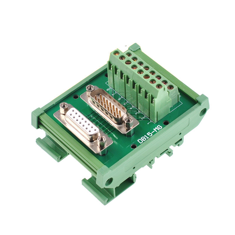 DB15 D Sub 15 Pin Male Female Dual Connectors Terminal Blocks Wiring ...